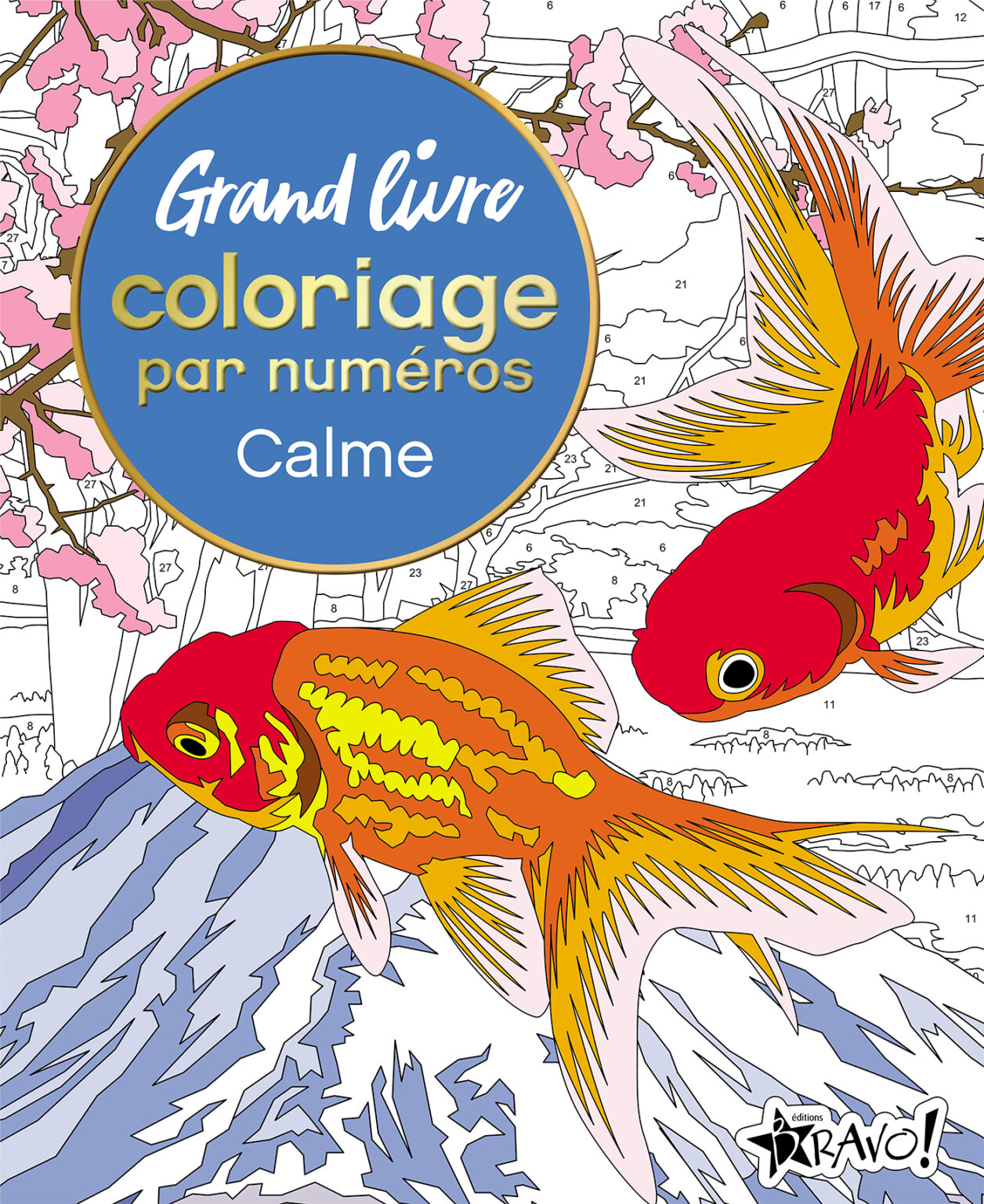 Grand livre de coloriage par numéros - Calme - Éditions Bravo!
